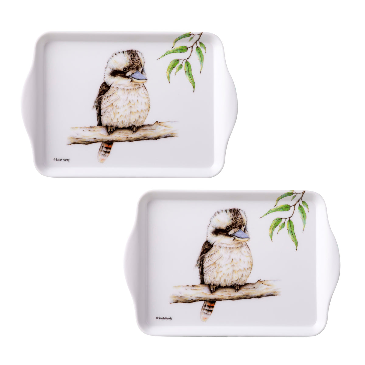 Bush Buddies Kookaburra Set Of 2 Scatter Tray – Ashdene
