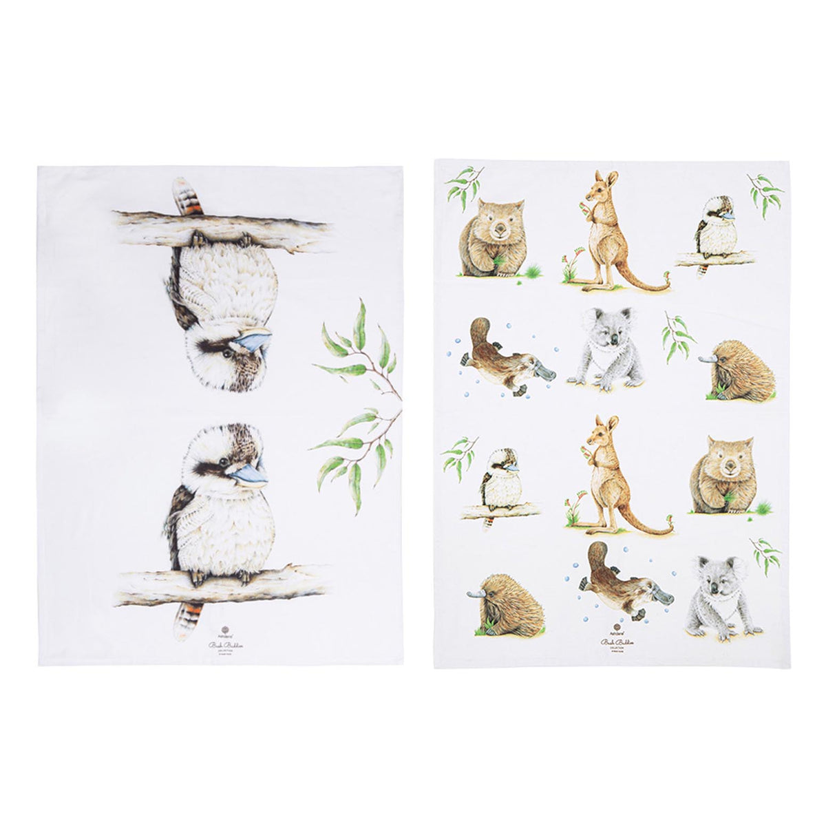 Bush Buddies Kookaburra 2pk Kitchen Towel – Ashdene