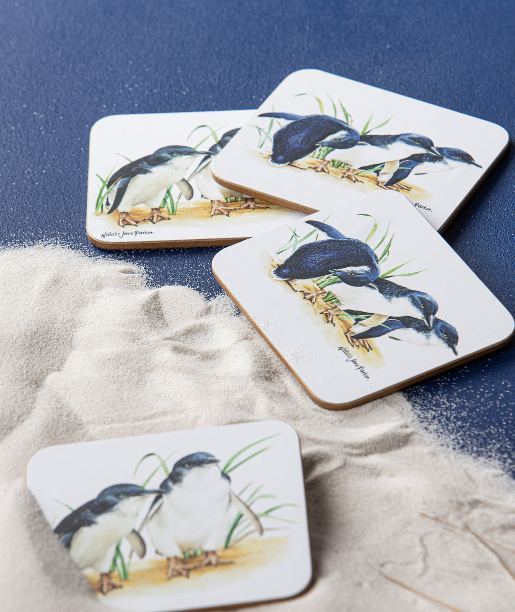 Australian Birds Penguins 6pk Coaster – Ashdene