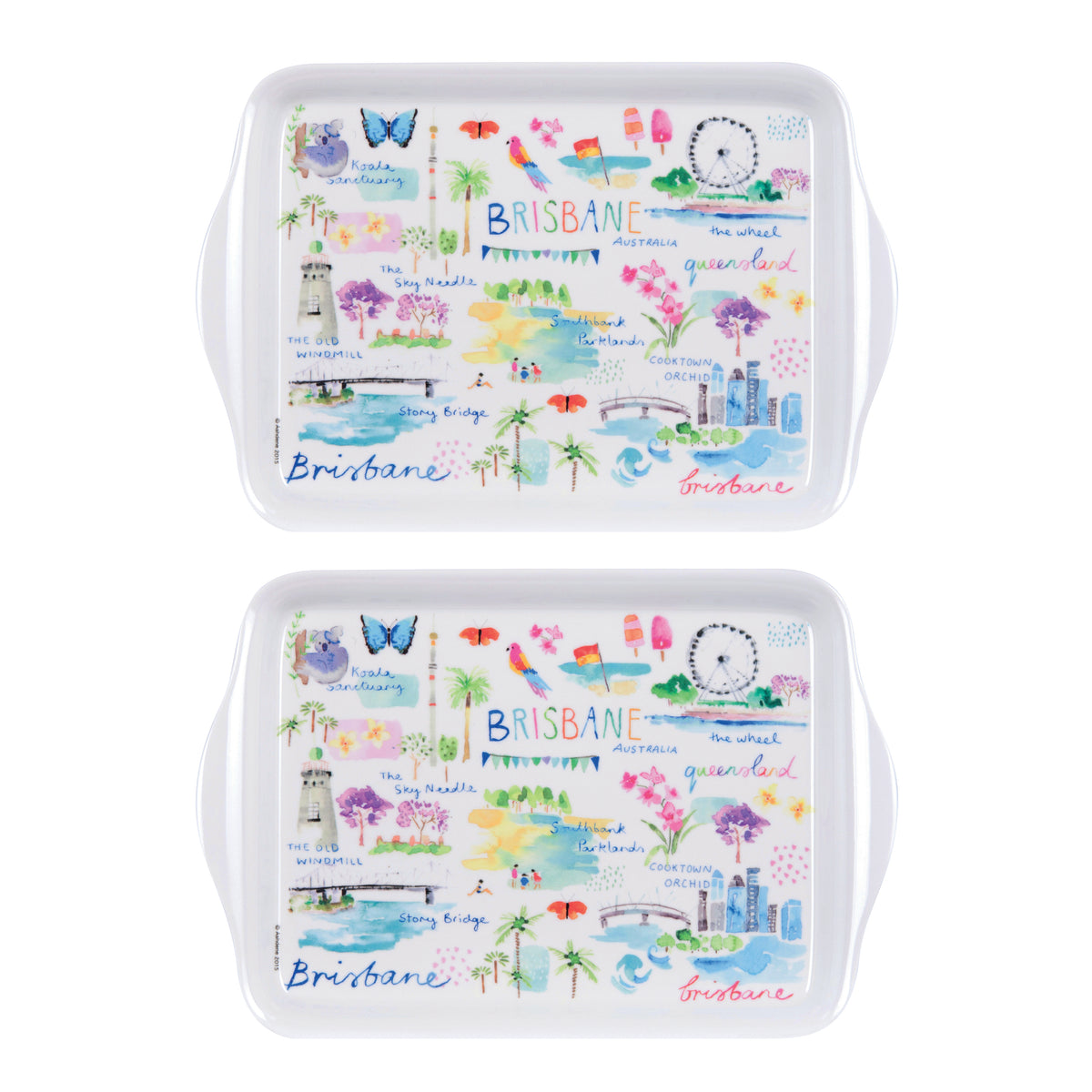 Australia Down Under Brisbane 2pk Scatter Tray – Ashdene
