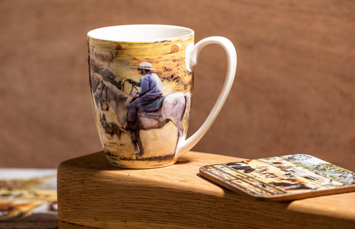Grazing Paddocks Rounding The Herd Mug – Ashdene