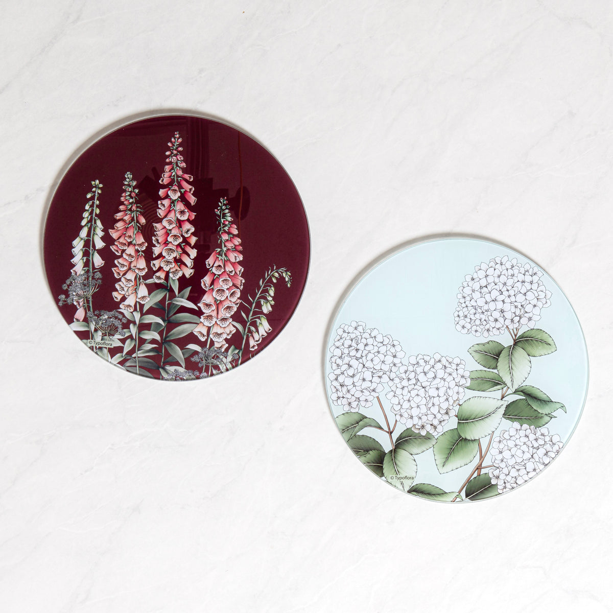 Secret Garden Round Maroon Surface Protector – Ashdene
