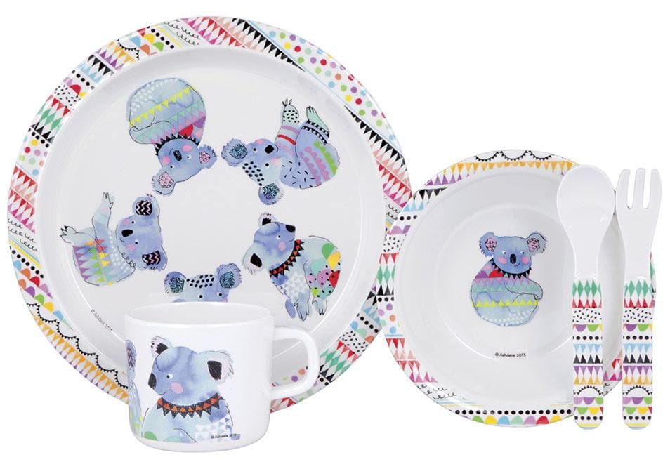 Cooee 5 Piece Koala Kids Dinner Set | Ashdene